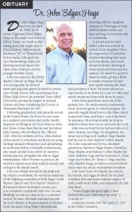 Dr. John Edgar Hugo – Frio-Nueces Current